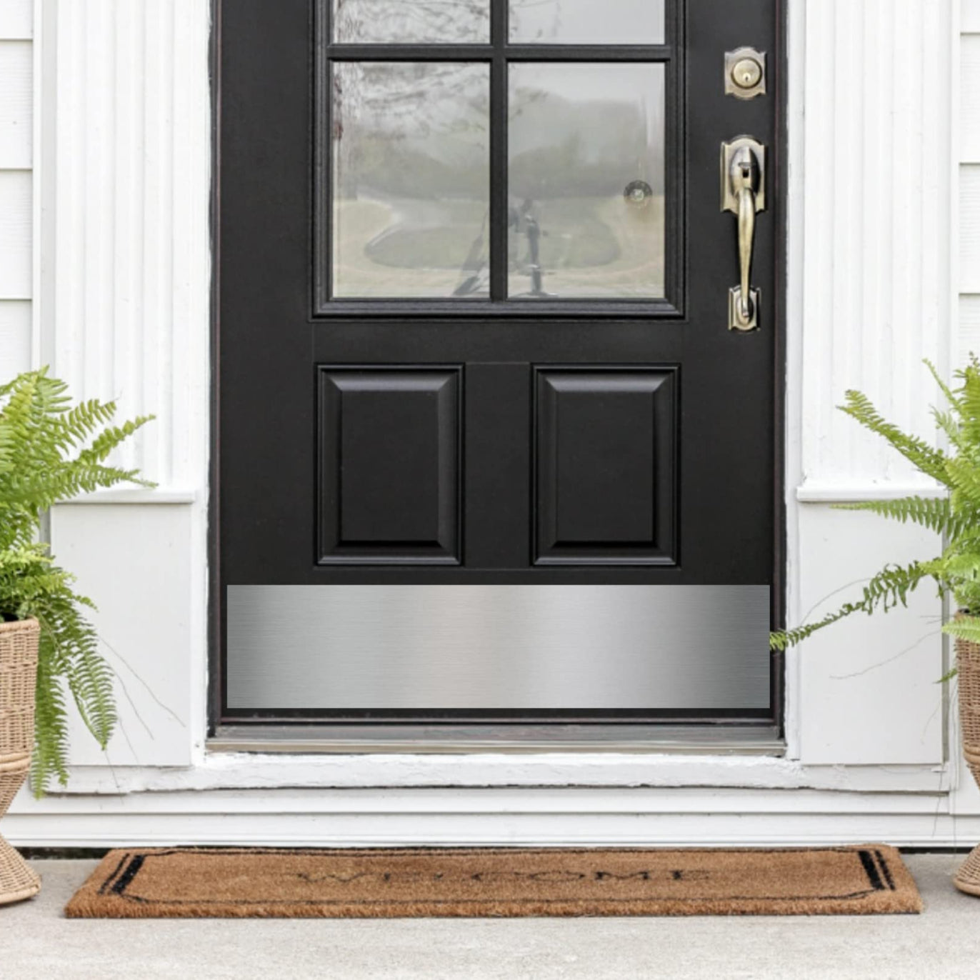 Now, Kick Plates are Dual Purpose – Deck the Door Decor