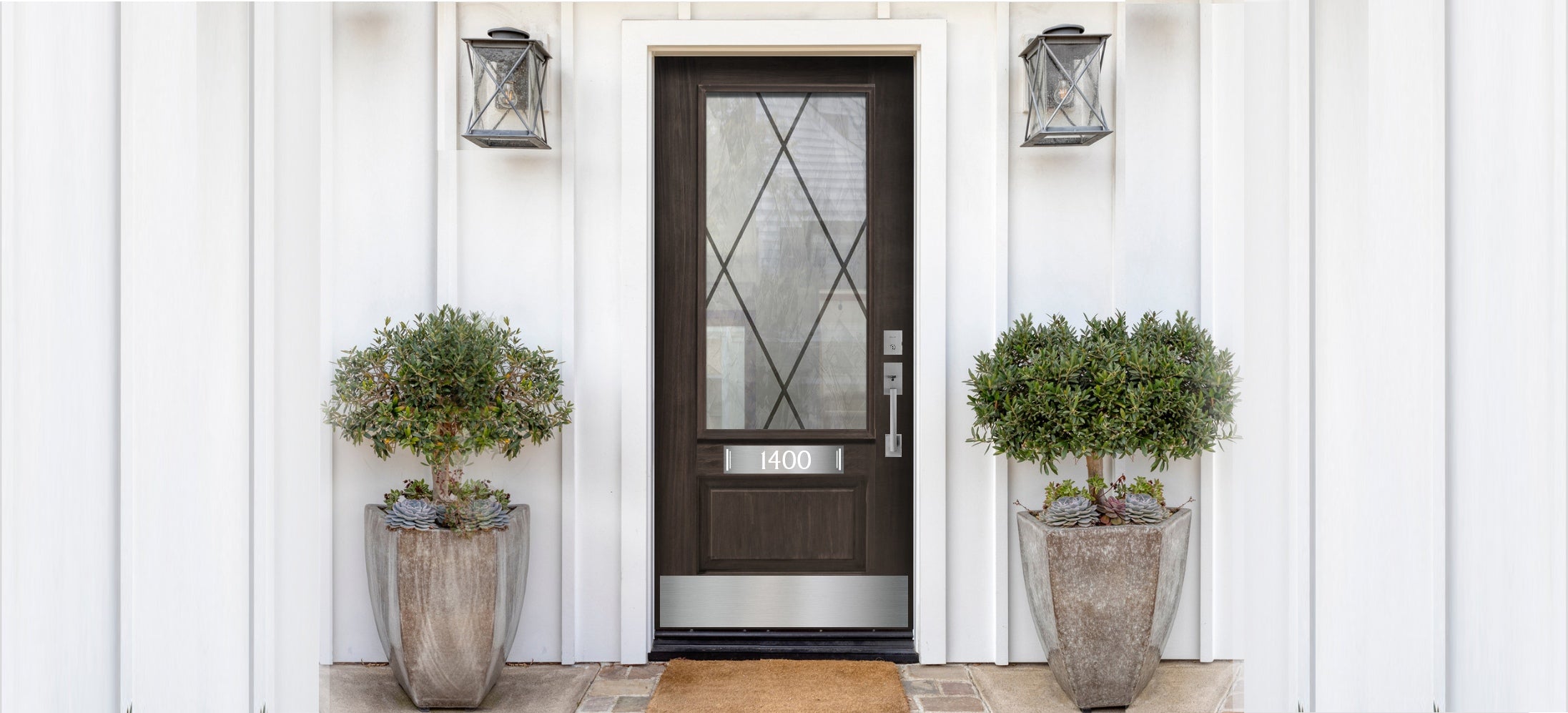 Decorative door plate store