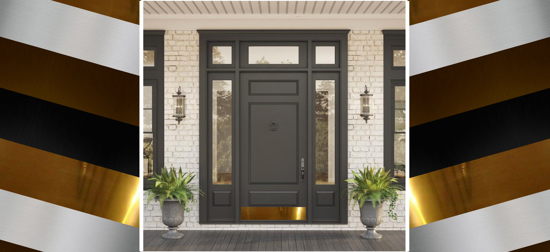 Custom Luxury Door Hardware; Engraved and Embossed Door Kick Plates ...